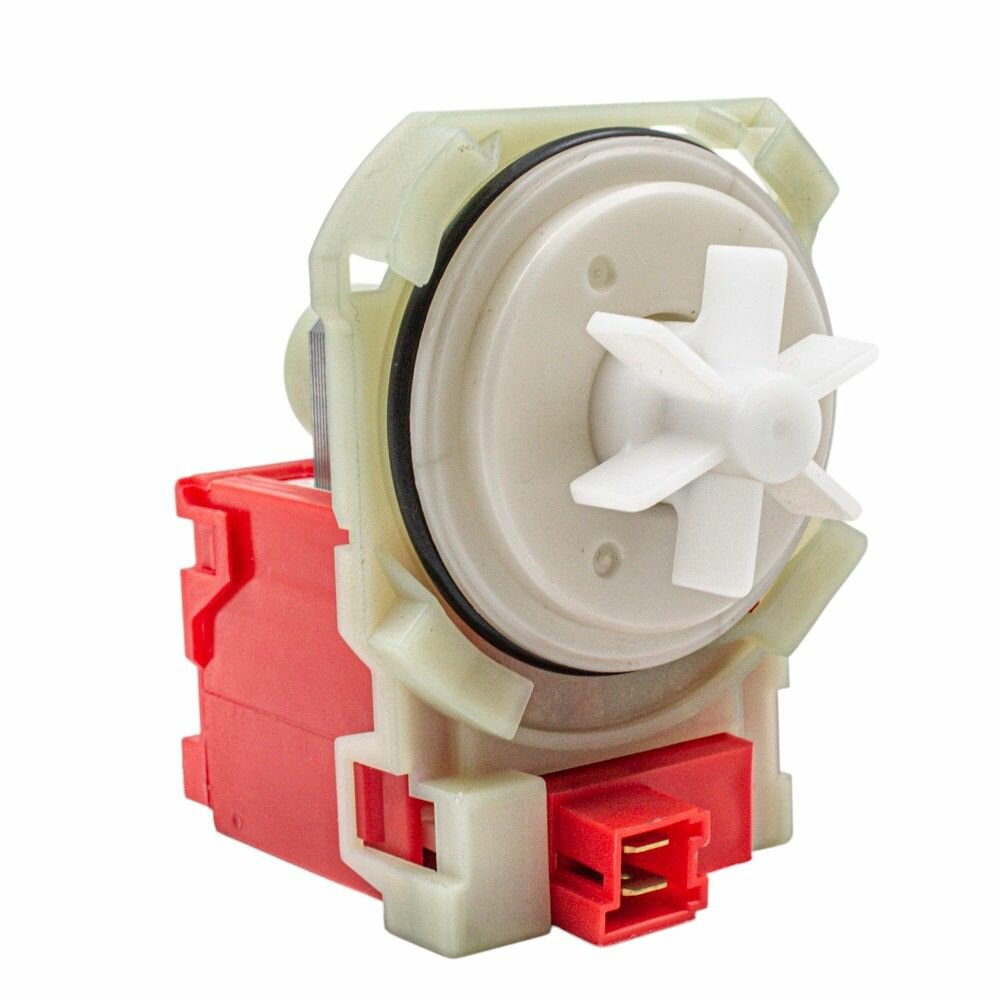 Сливной насос (помпа) для стиральной машины Bosch, Siemens 30W 4 защелки фишка вперед