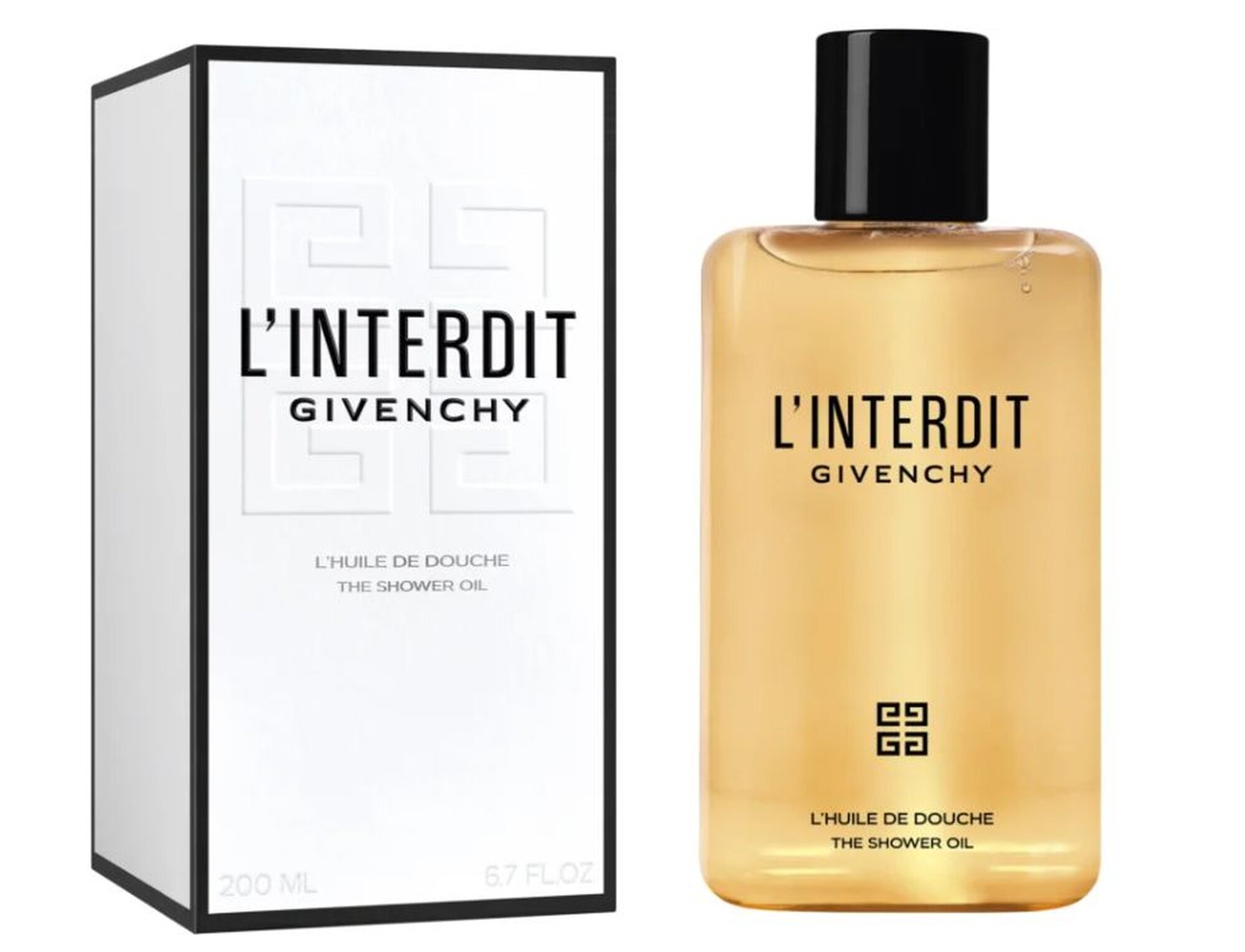 Масло для душа парфюмированное Givenchy L'Interdit, объем 200 мл