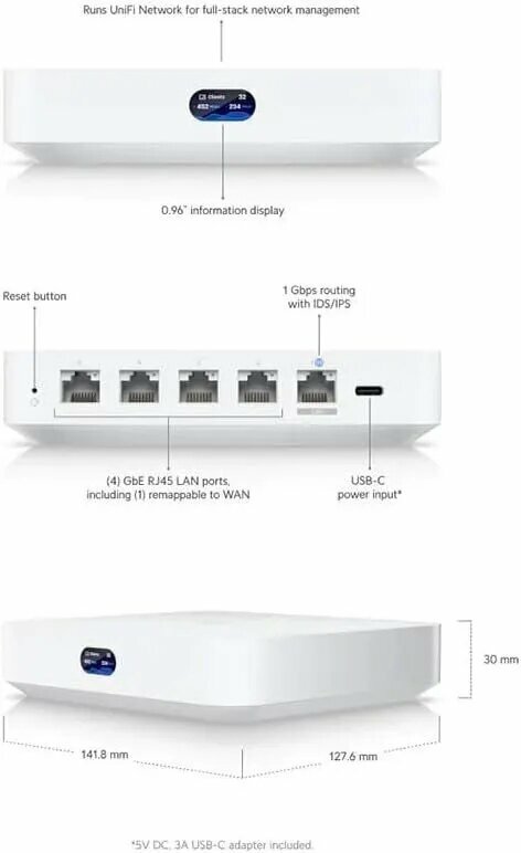Маршрутизатор Ubiquiti UniFi Cloud Gateway Ultra (UCG-Ultra)