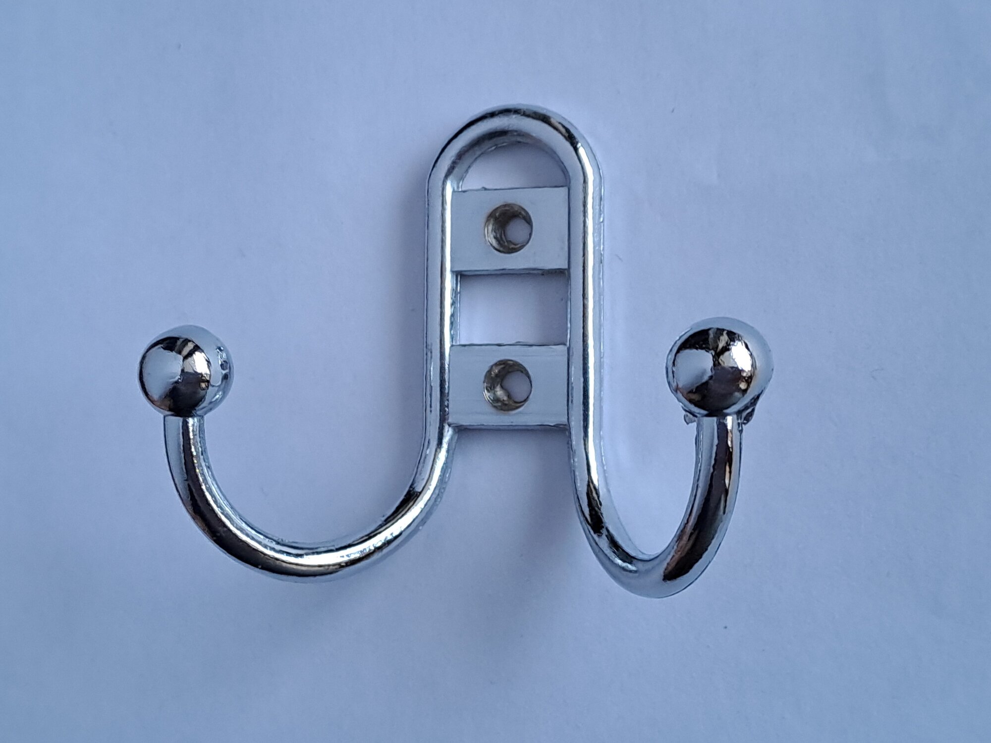 Крючок двойной " Прутковый" " хром"