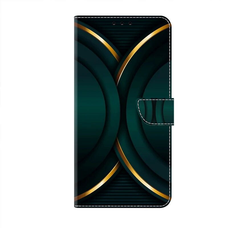 3D магнитный флип-кожаный чехол-кошелек для Xiaomi Redmi Note 13 12 Черный, 10, For Redmi NOTE 13 4G