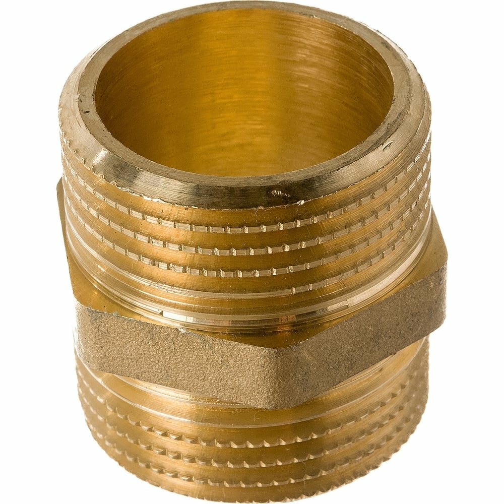Ниппель прямой LD PRIDE DN25 (1") НР/НР латунь с биркой LD.65.511.25