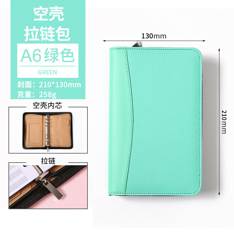 Однотонный бизнес-планнер с отрывными листами, оптовая сумка на молнии с калькулятором, многофункциональный блокнот, журнал с возможностью нанесения логотипа