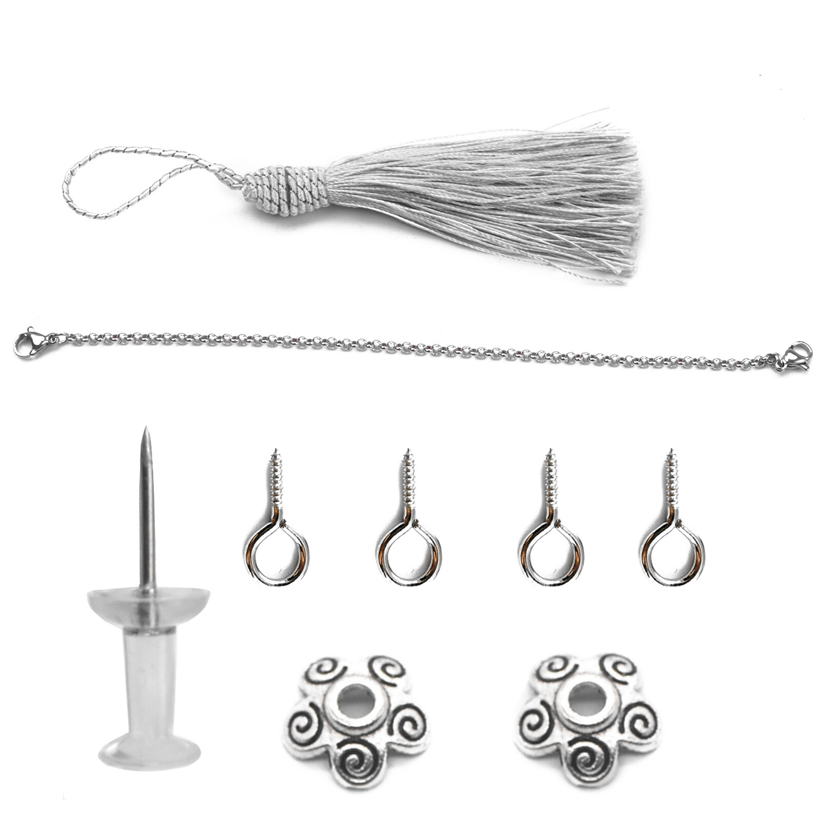 Цепь тремоло для калимбы, цепочка для большого пальца, цепочка вибрато, аксессуар для пальцевого музыкального инструмента.