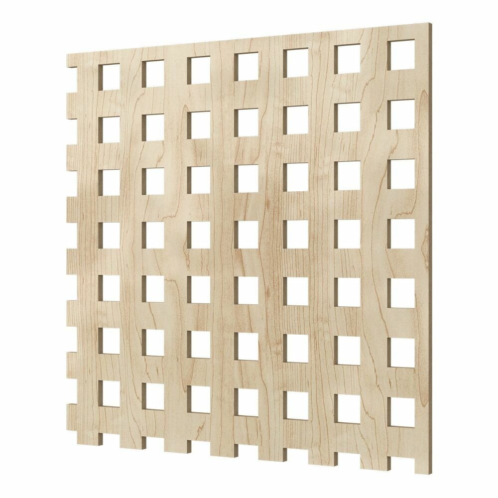 Перфорированная Панель Cosca Квадро 10-20 ХДФ Клён В1030хШ695 мм / Коска.