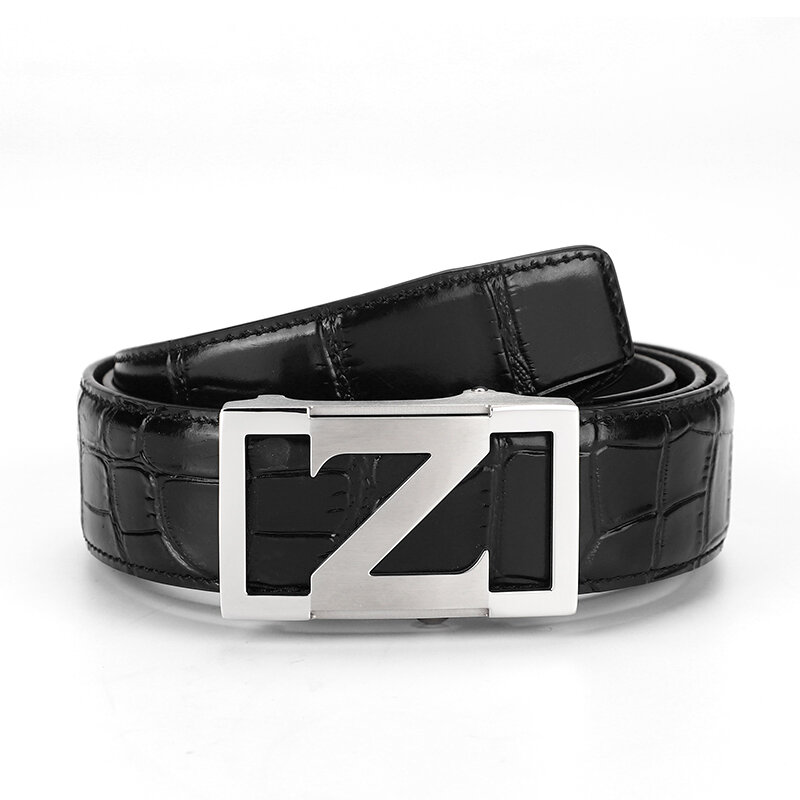 V.V.Brown Cow Leather Belts Men's 3.5cm 125cm