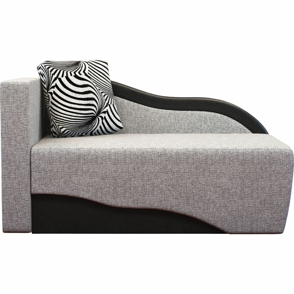 Диван кушетка Наш Диван Малютка А7 рогожка серая