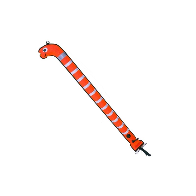 Нейлоновый буй мурены в форме мультяшного животного для дайвинга 1.8*15 см-оранжевый