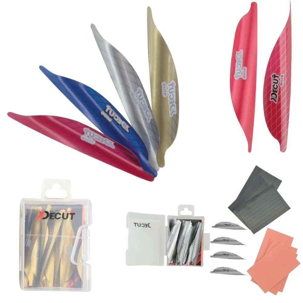 Шarrow спиральные лопасти для стрельбы из лука 1,56/1,75/2 дюйма 1.56inch Red