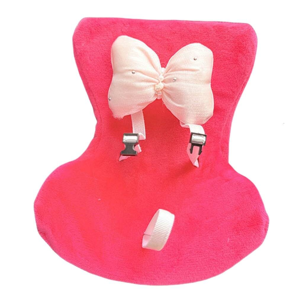 Детское автокресло из плюша, красный