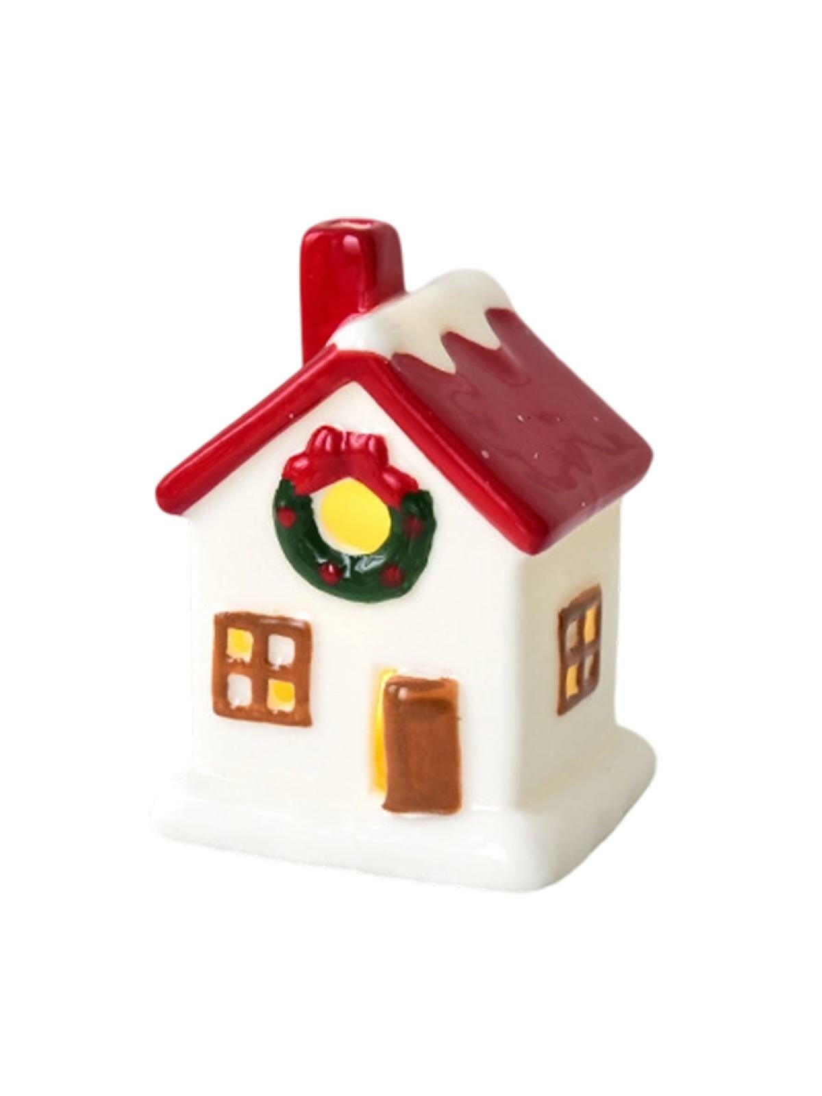 Фестивальный керамический Деревенский дом Сезонные коллекционные украшения