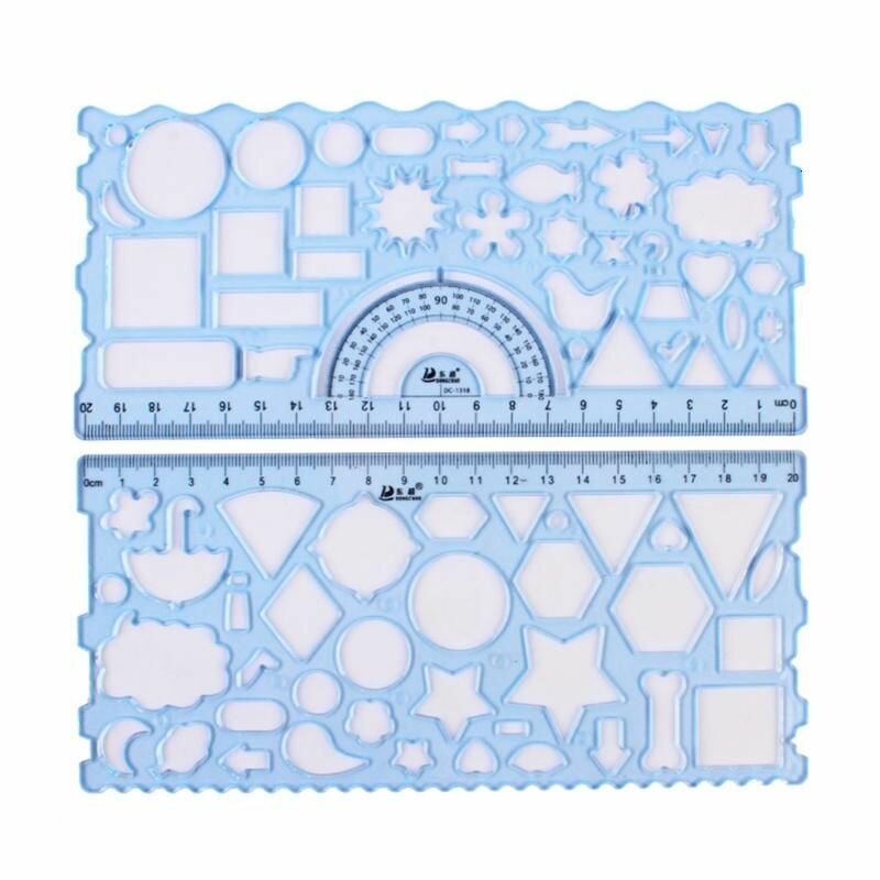 2 шт. Прозрачные трафареты калейдоскопа для детей и взрослых