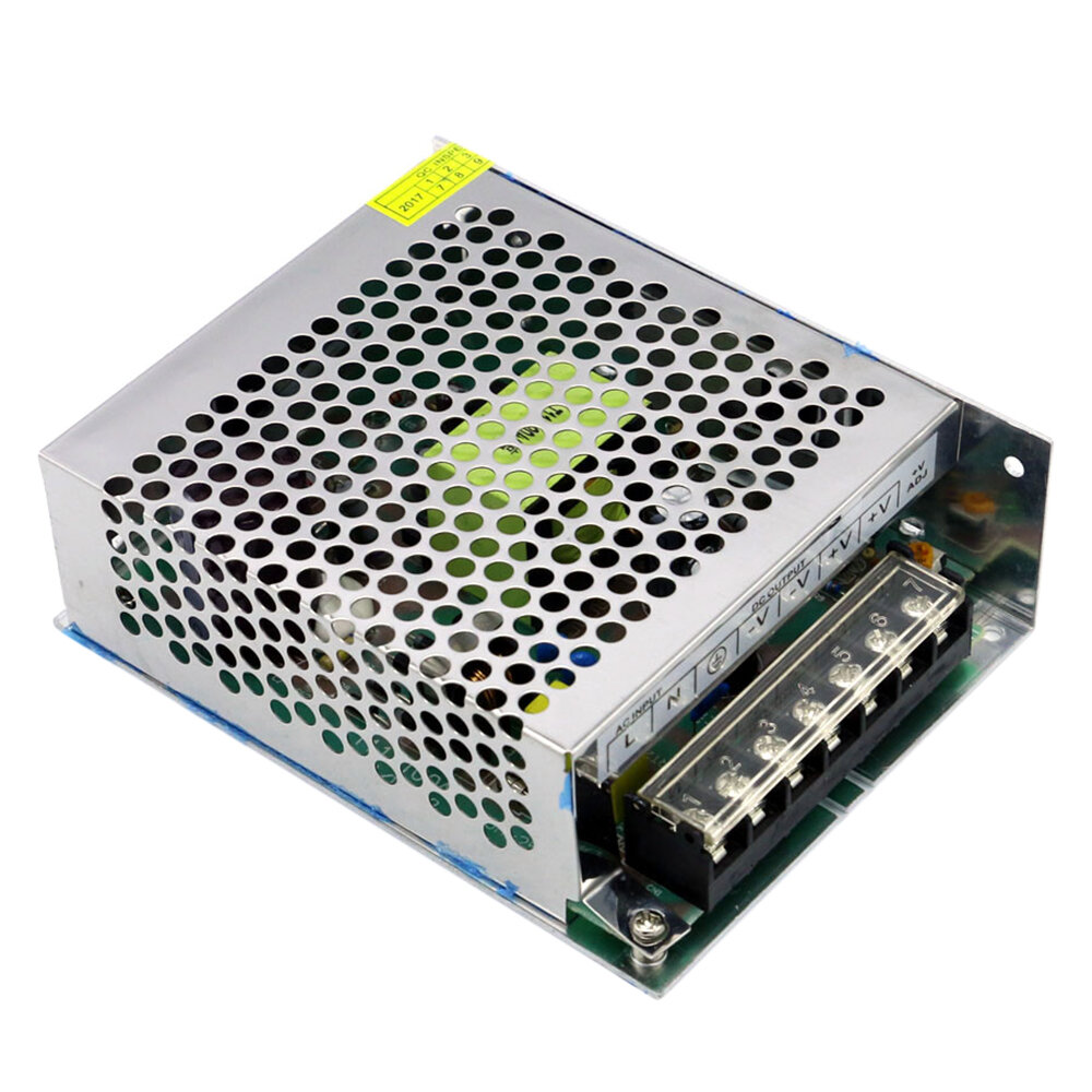 Перевод на русский: AC 170-250V в DC 24V 5A 120W Преобразователь напряжения Регулируемый импульсный источник питания Адаптер для светодиодных лент, камер, компьютеров, проекторов, радио