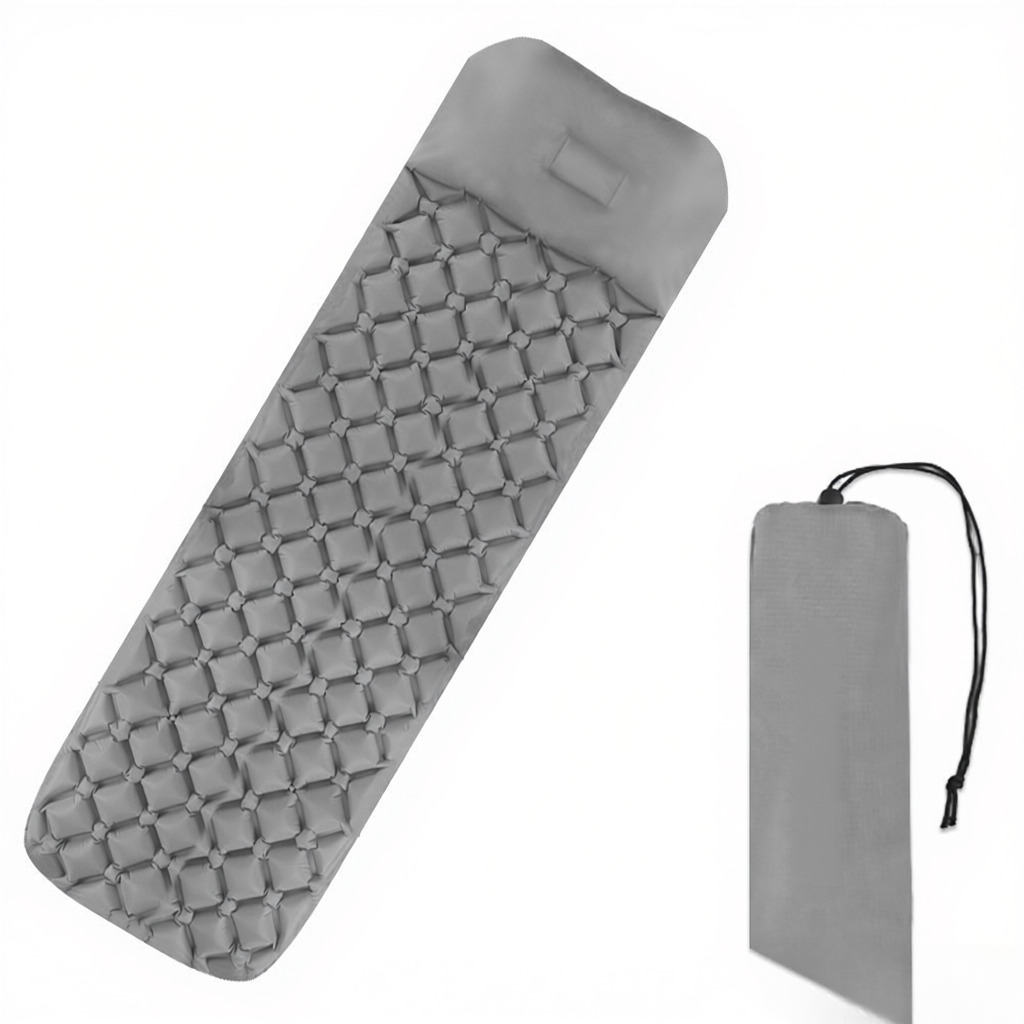 Кемпингова подушка для сна Ультралегкая надувная матрас для сна Воздушный матрас для открытом воздухе кемпинг походы альпинизм пикники Материал: 20D Нейлон Цвет: Темно-синий / Зеленый / Серый / Светло-синий Размер: Приблизительно 190 * 60см Пакет Размер: