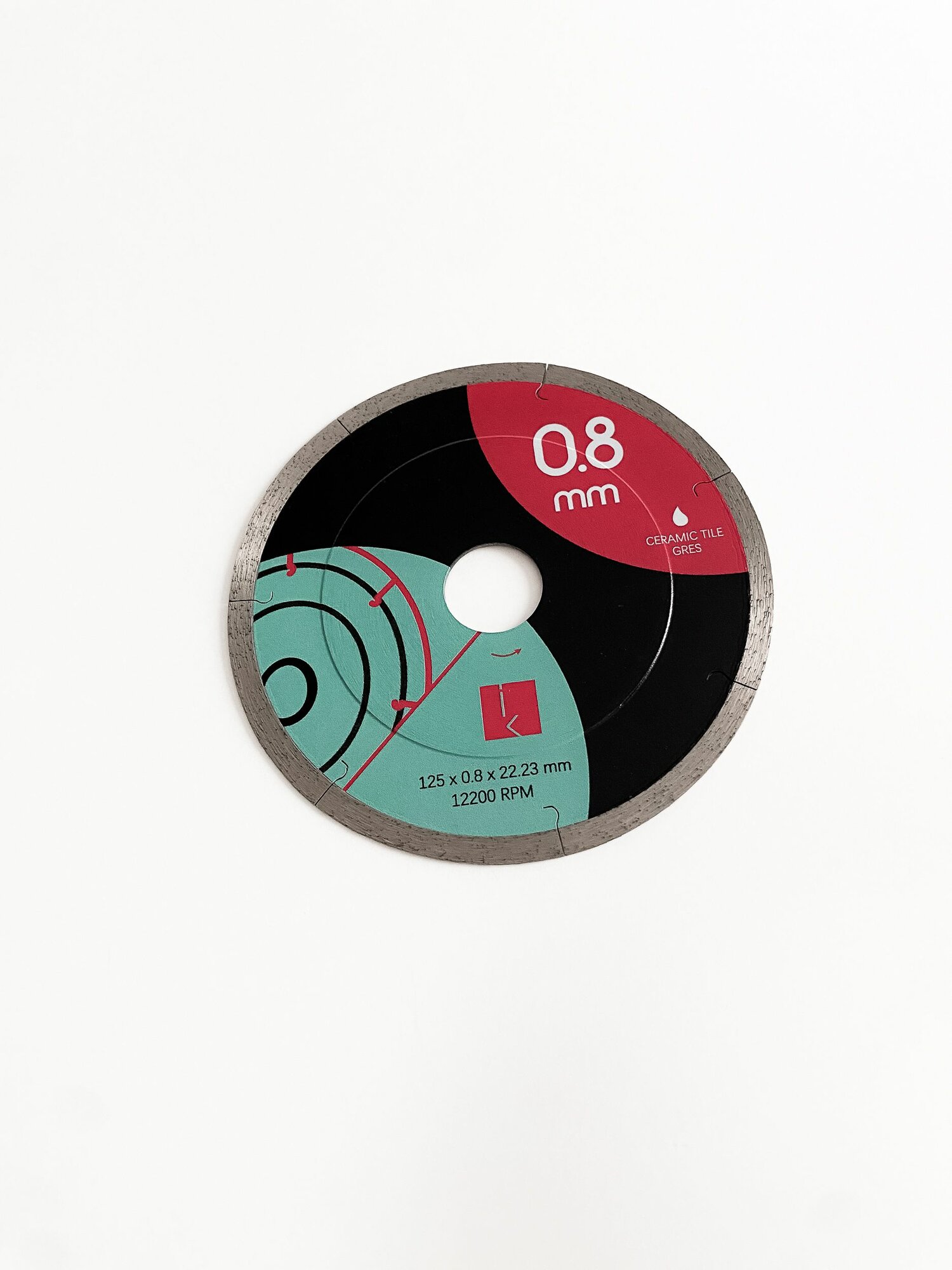 Алмазный диск 125мм IK сплошной ультратонкий Scalpel 125 x 0.8 x 22.2мм, деликатный рез без сколов