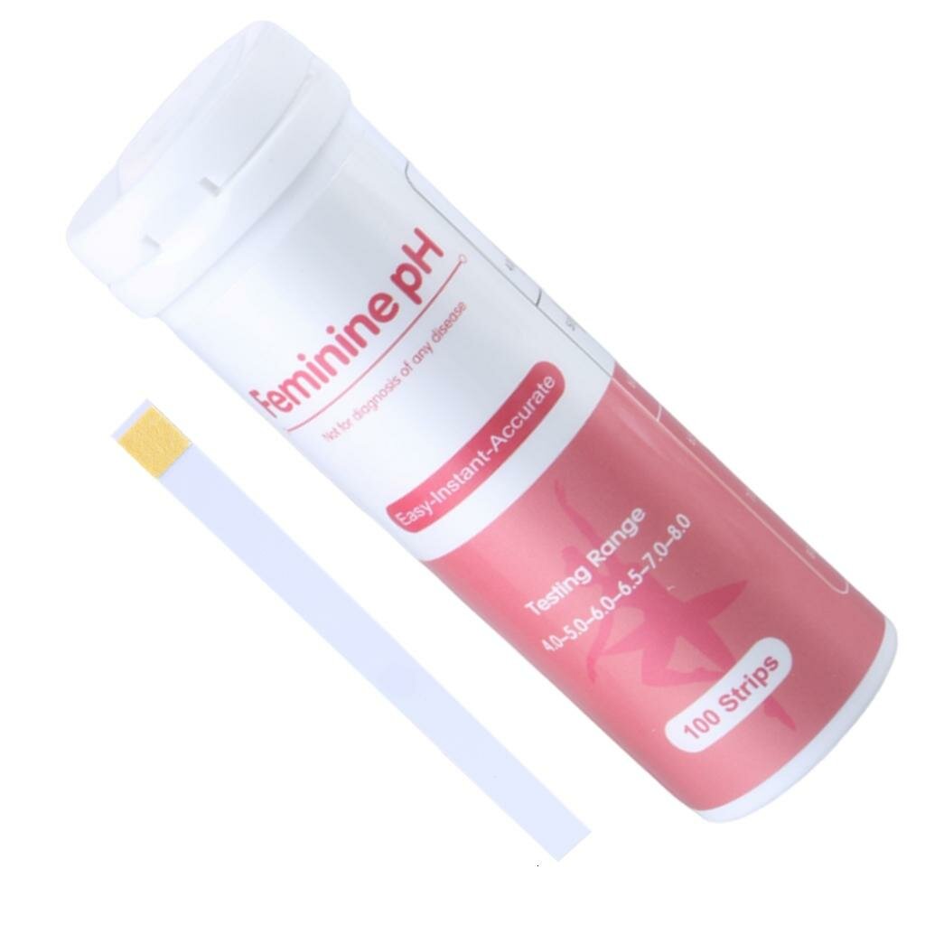 Тест-полоски для определения баланса pH женской гигиены, 100 предметов