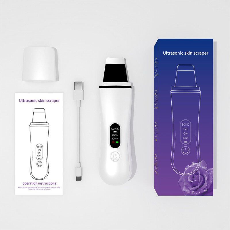 Ультразвуковой аппарат для пилинга кожи, устройство для удаления черных точек, очиститель пор, прибор для очищения лица, нож для пилинга кожи, косметологический аппарат для инфузий.