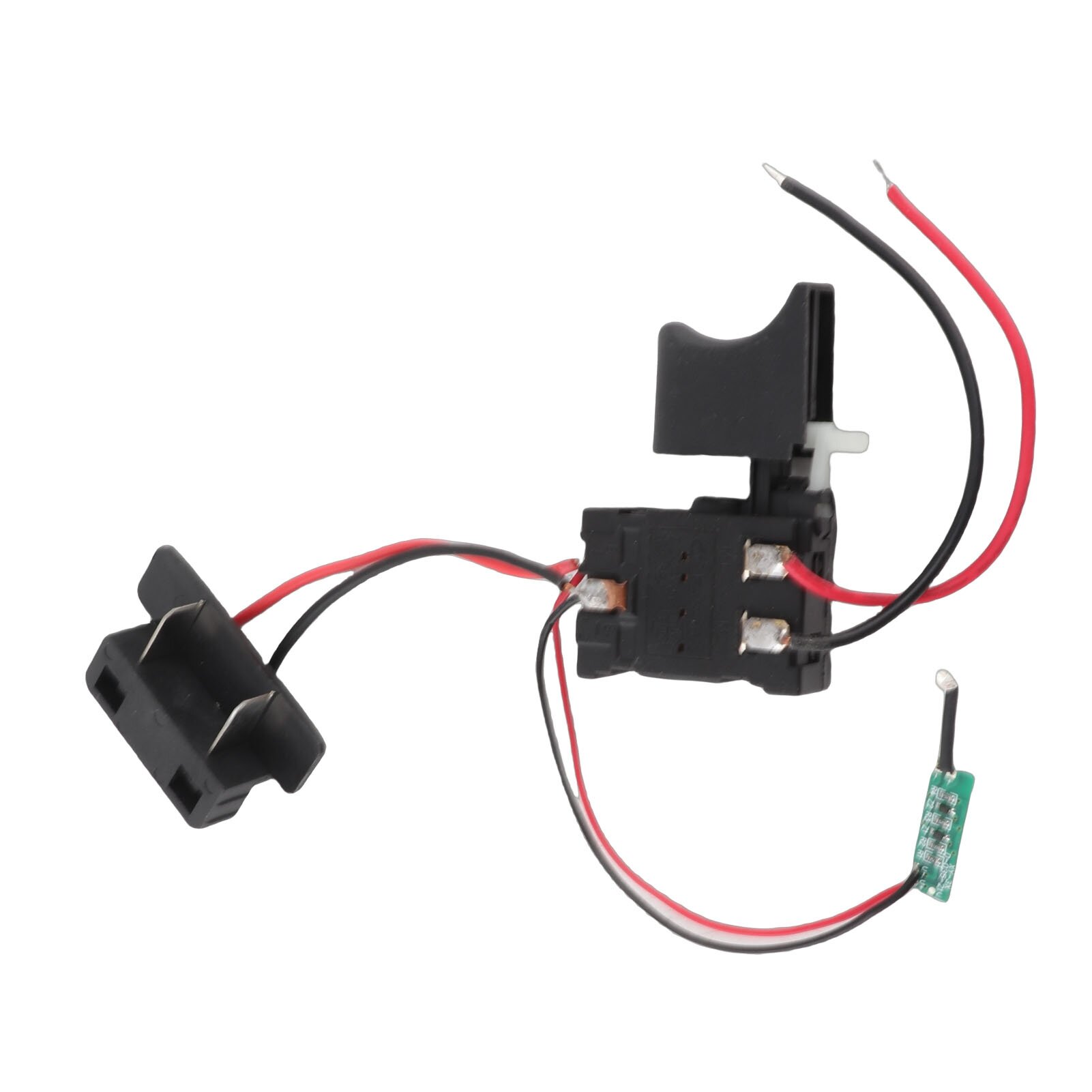 Универсальная электрическая дрель с курковым переключателем, регулируемой скоростью и подсветкой, для электроинструмента 7,2–24 В