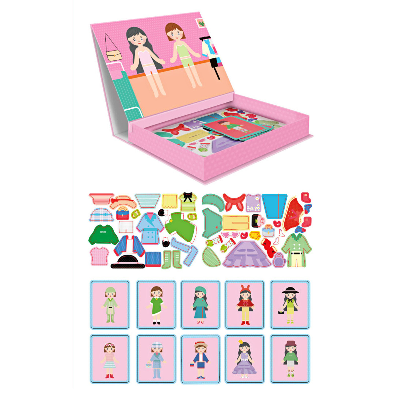 Магнитные пазлы доска игра нарезка и комбинация с интерактивными карточками магнитная доска маркер для творчества и моторики образовательные игрушки магнитные пазлы для детей Материал бумага Тип Транспорт/Динозавры/Нарезка/Животные/Человеческое