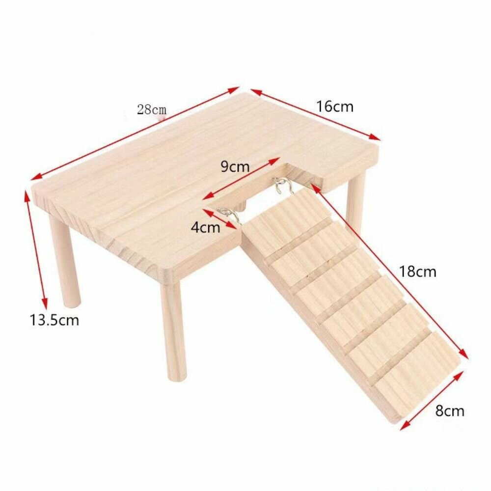 Деревянная платформа лестницы