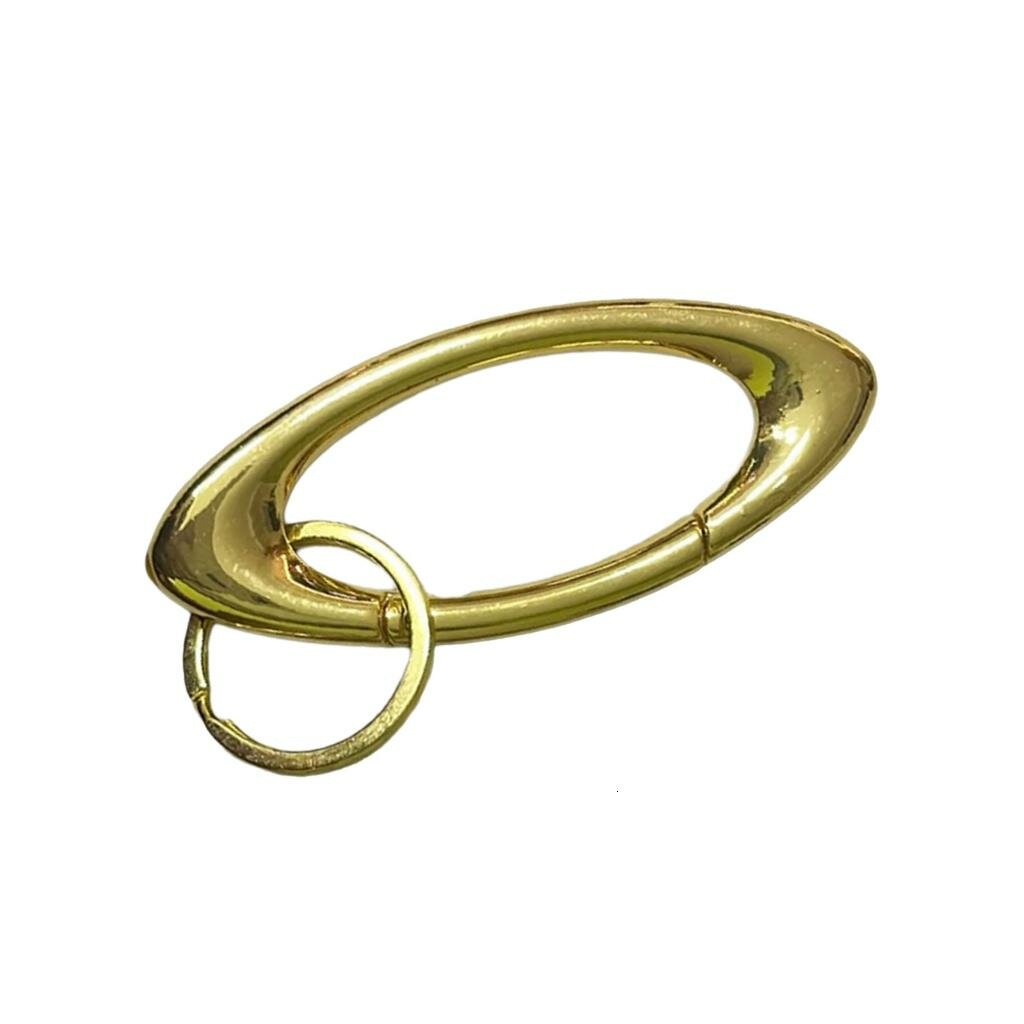 Овальный карабин-брелок для альпинизма, Золотой овал