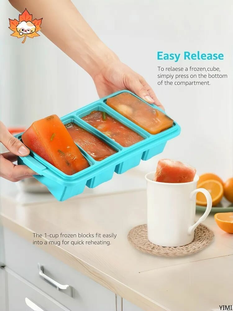 Форма для льда, 4 яч, 1 шт