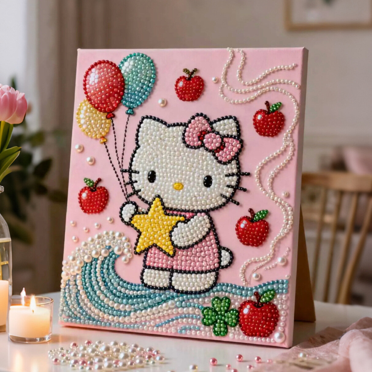 Замок DIY Жемчужная живопись Ручная творческая рождественская елка Высококачественный подарок для девушки или лучшей подруги Праздничное украшение Подвесная живопись