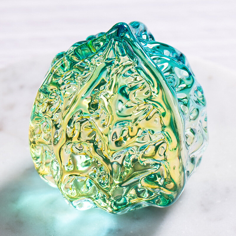 Цветной кристаллический ореховый орнамент, стеклянная ручная работа, ореховый фитнес-массажный гандбол, ручная игрушка, коллекция подарков