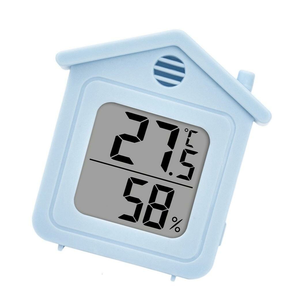 Датчик температуры и влажности с большим экраном, Синий