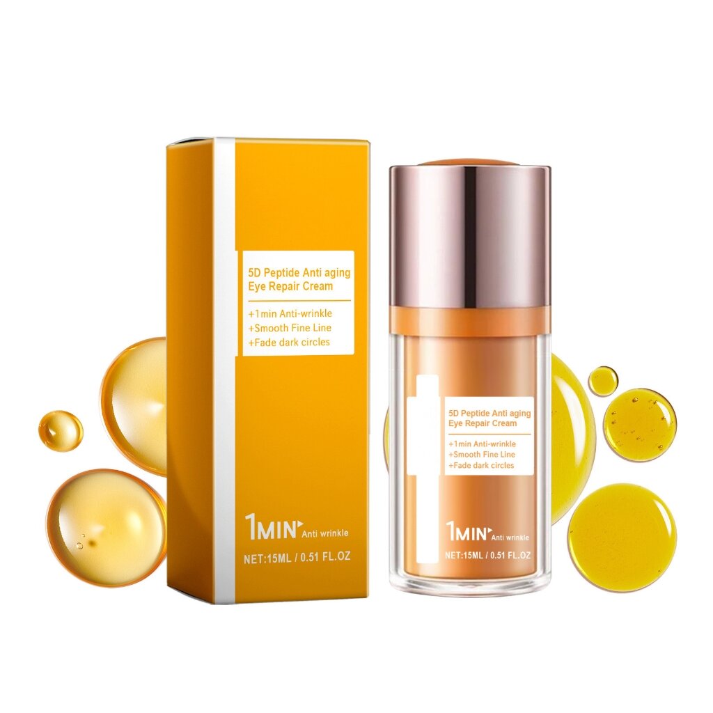 Пептидный крем для век, разглаживающий морщины и укрепляющий кожу вокруг глаз, разглаживающий темные круги и уменьшающий отечность, подтягивающий и увлажняющий гель для глаз для ежедневного ухода и ночного восстановления, Унисекс, 1 шт