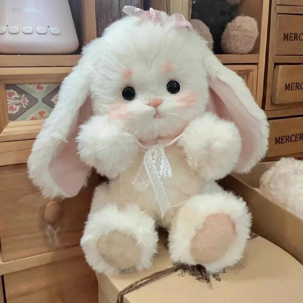 Материальный пакет для изготовления куклы зайца Lillian ear drop rabbit Diy handmade original homemade joint doll, 28 см, тканевая кукла, подарок