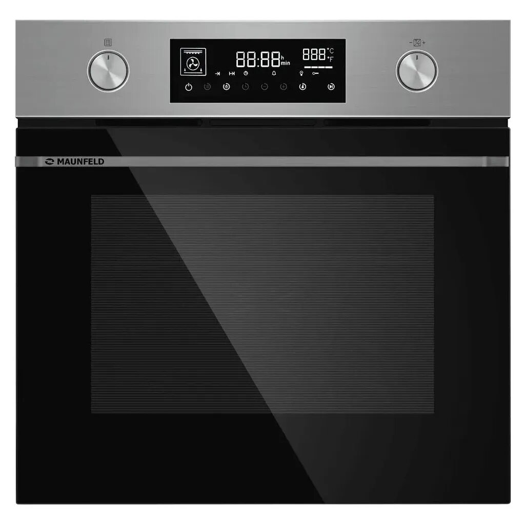 Духовой шкаф электрический MAUNFELD AEOH60106S, 60л, 59.5 х 52.5 х 59 см, дверца с 3 стеклами, нержавеющая сталь