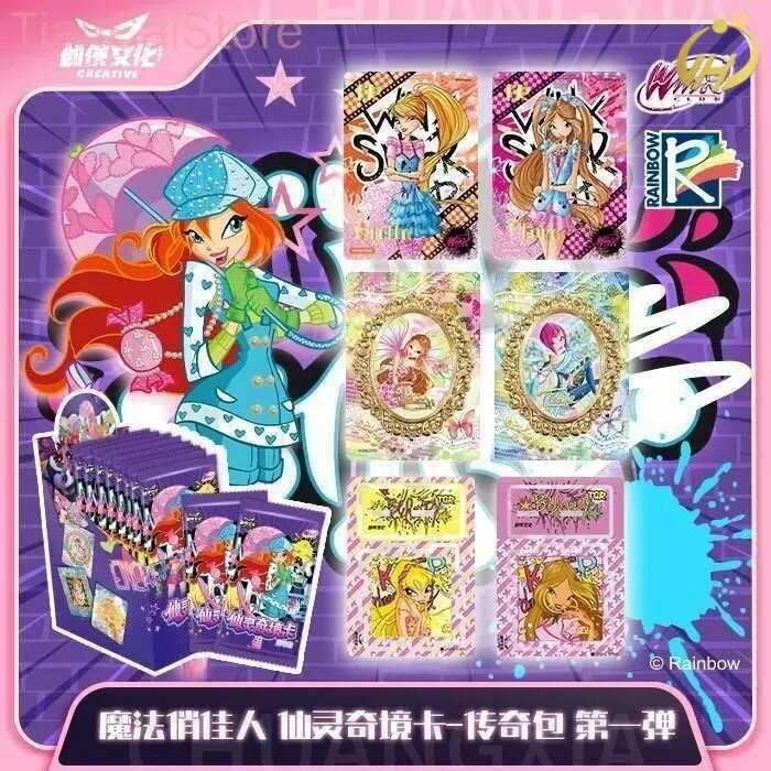 Коллекционные карточки Winx, 8 штук в 2 пакетиках, для детей