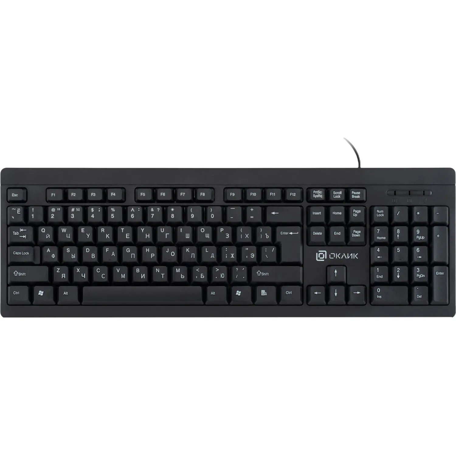 Клавиатура Oklick 95M черный USB (1788106)