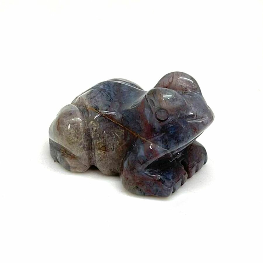 Лягушка-оберег символ богатства и процветания халцедон Elit-10