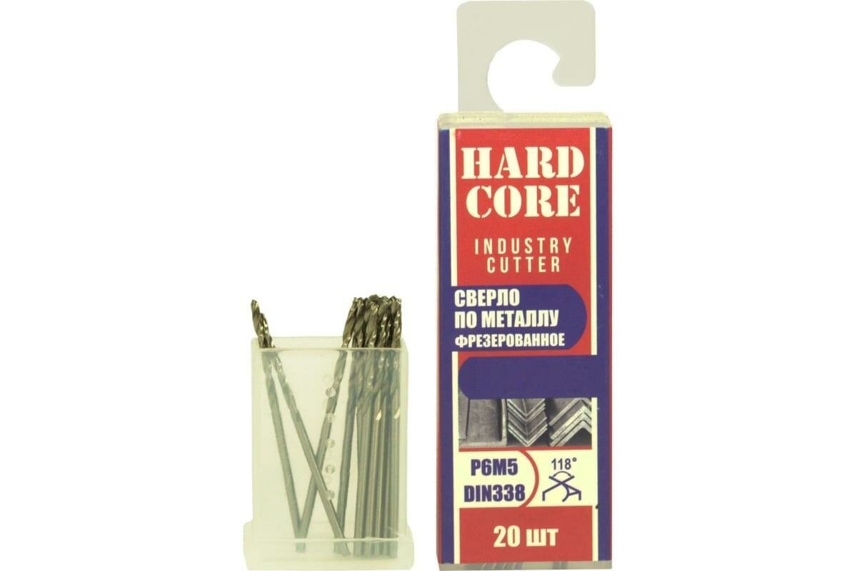 Сверло ПО металлу фрез 3.5Х70ММ УП 10ШТ HARDCORE