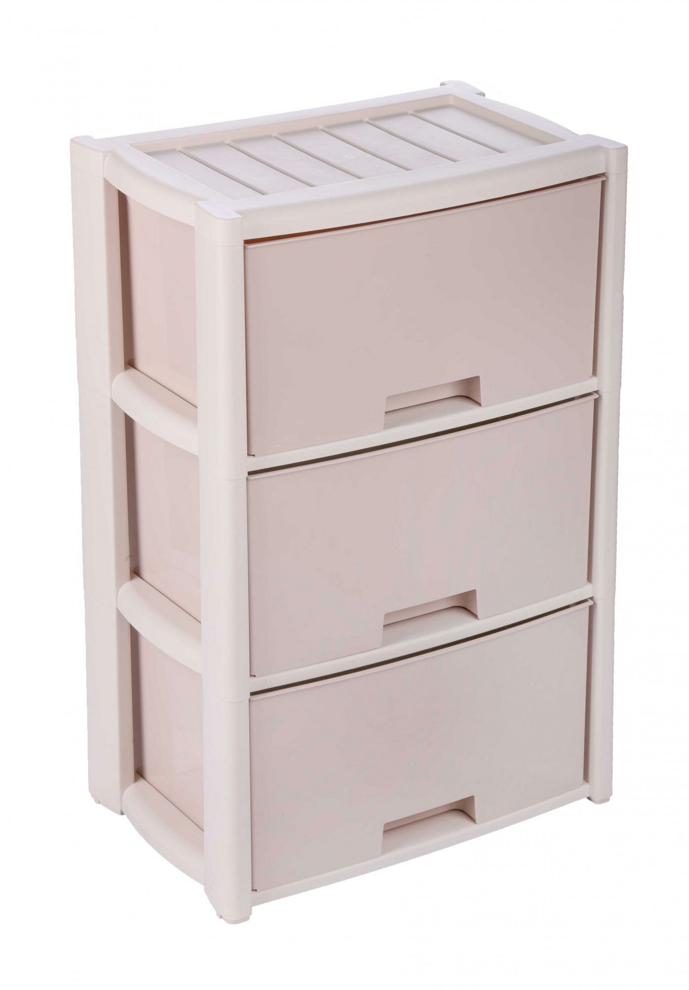 Комод 3 секции колорит бежевый 475*300*710 альтернатива