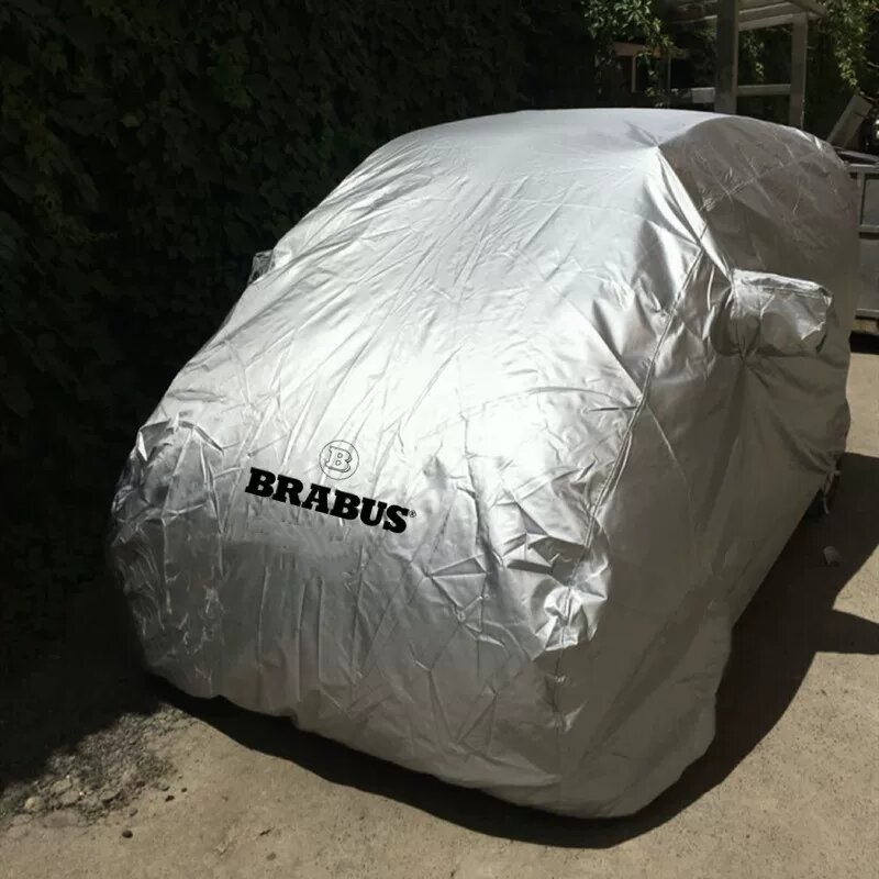 Серебристый мягкий оxford чехол для автомобиля Smart 453/451, водонепроницаемая защита, премиальная ткань, простая