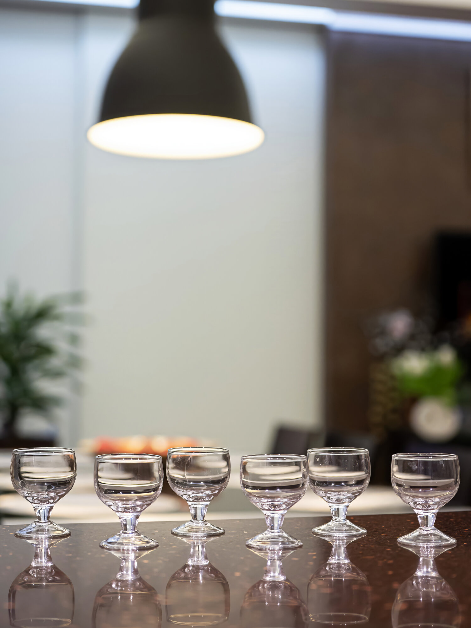 Стеклянные рюмки на ножке для водки, ликера, коньяка, настоек и наливок 35 мл. набор 6 шт. Неман 3109/35гр