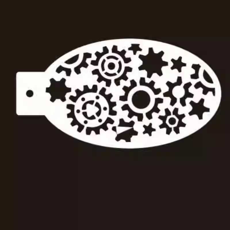 Трафареты для детской маскировки лица: камуфляж, звезды, сердца, шестеренки, динозавры, для мальчиков, для сценического