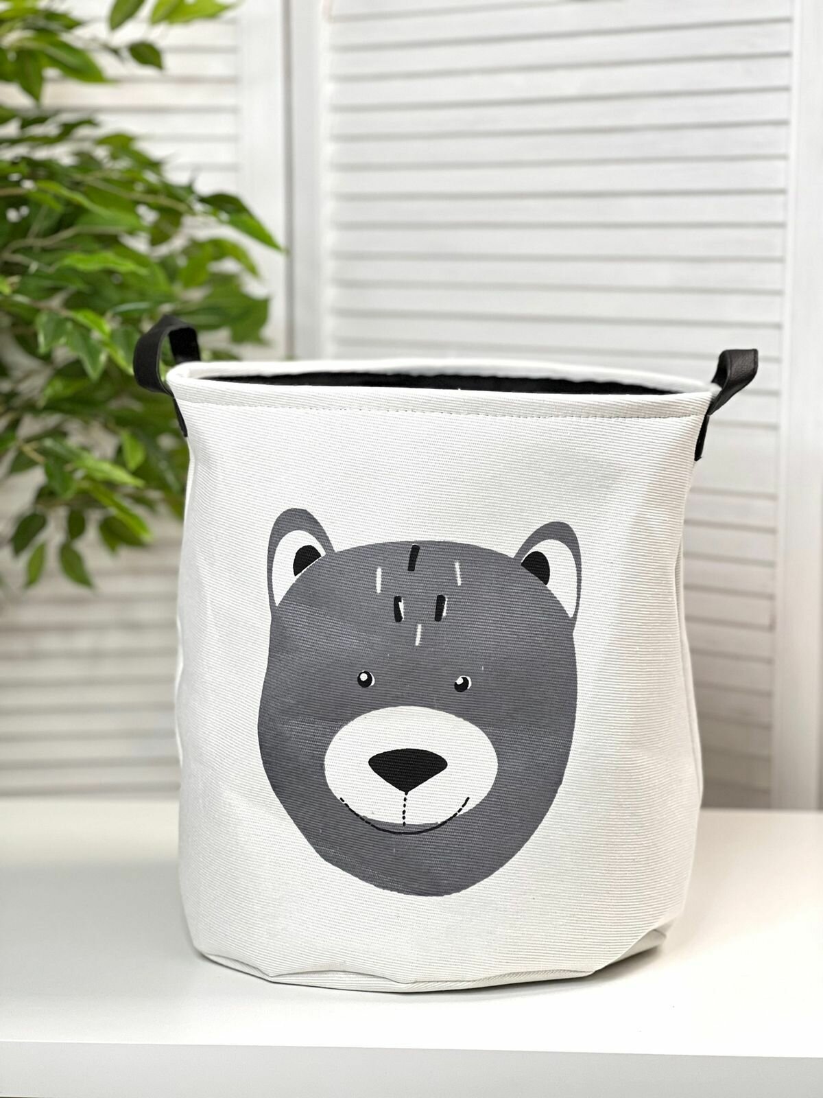 Корзина для белья текстильная (Медвежонок)