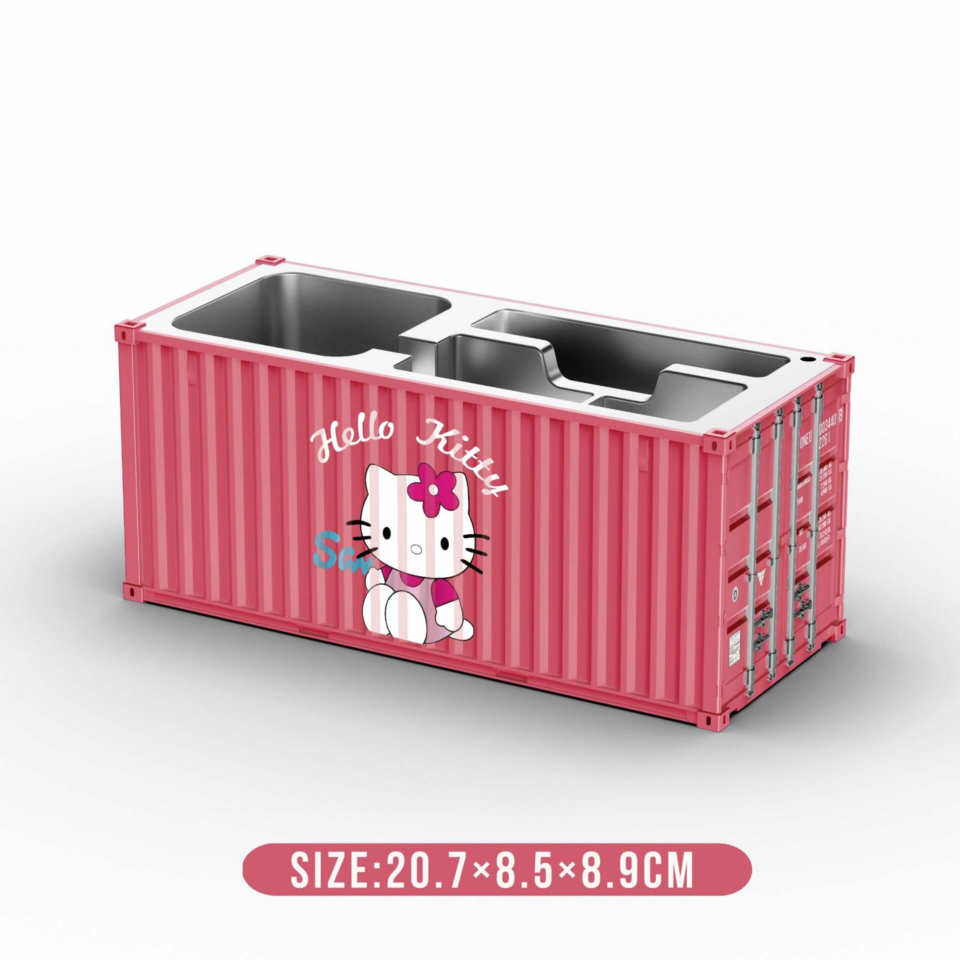 Простая модель контейнера с опциональной печатью логотипа, многофункциональный держатель для ручек, подарочная коробка для хранения канцелярии