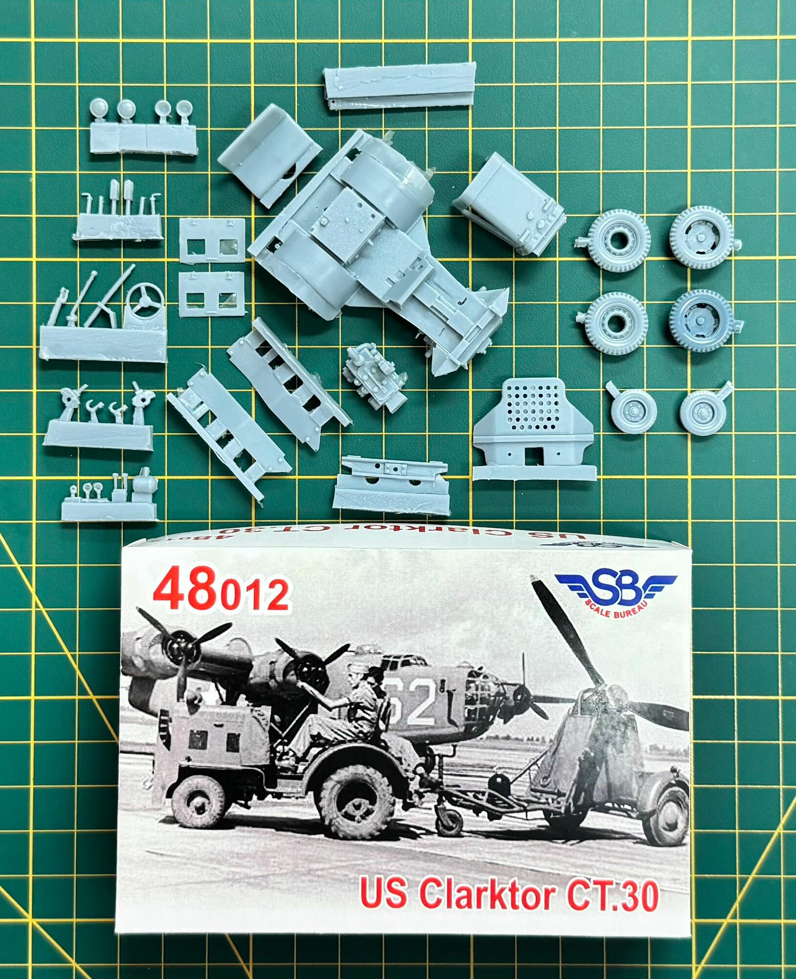 US Clarktor CT.30, масштаб 1/48, без фигурок. (смола, литье)