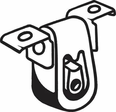 Крепление глушителя BOSAL 255-034 Volkswagen Golf III 1,4-2,0, Polo 1,0-1,6, 1,9D 10, 94-