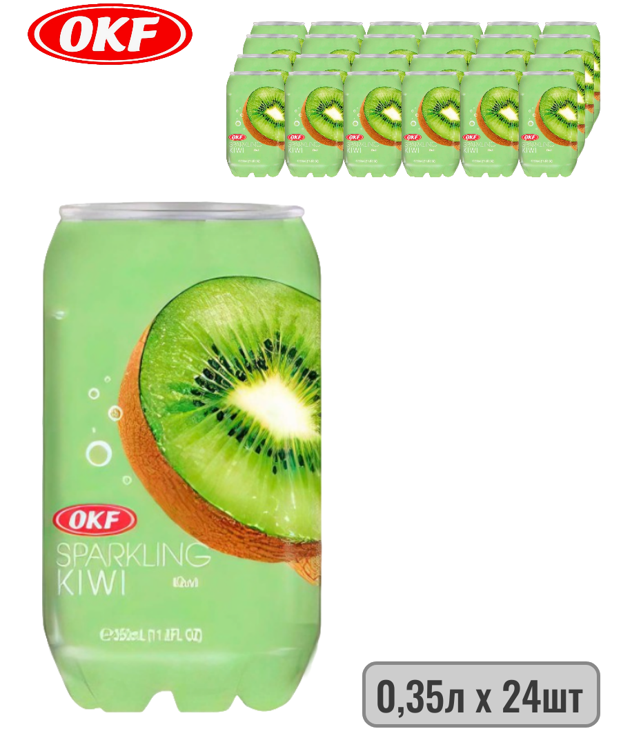 OKF Sparkling 0,35л.*24шт. Киви OKF Напиток газированный Южная Корея