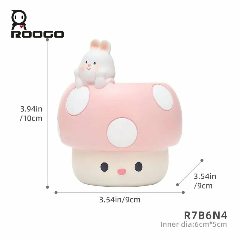 Roogo Горшок для цветов 0.81 л, 10 см, 1 шт, цвет розовый