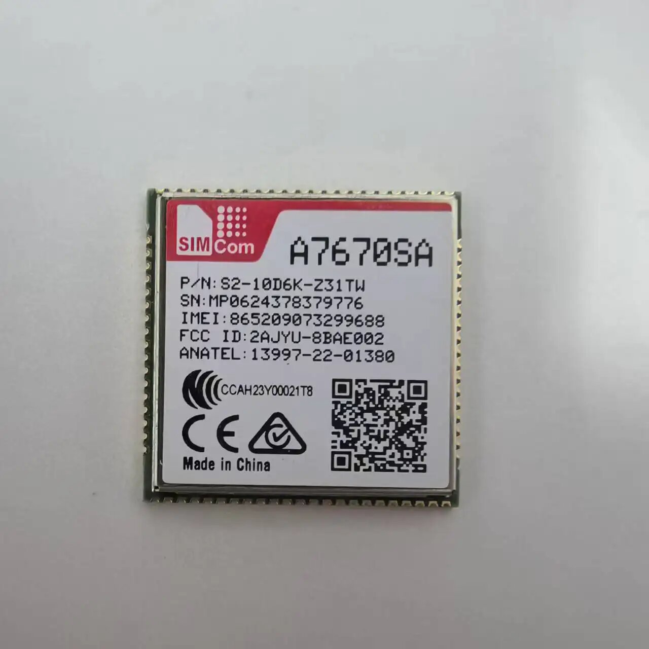 SIMCOM A7670SA GSM GPRS LTE модуль A7670SA-FASE