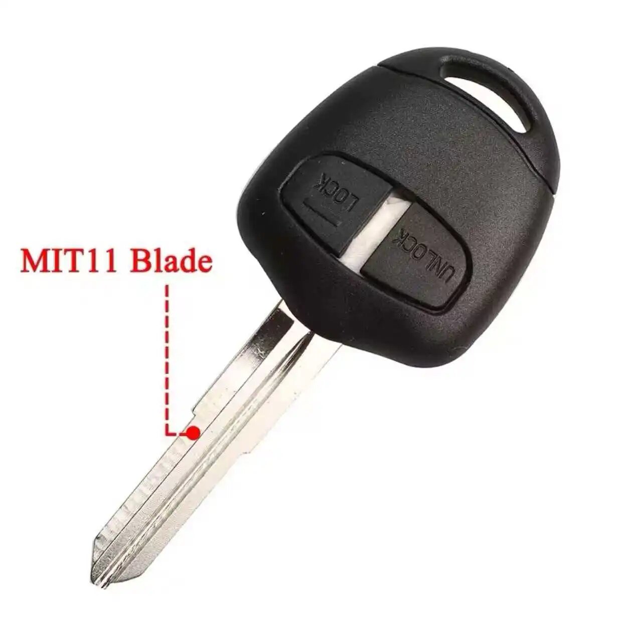 Корпус для ключа Jingxin (1/5 шт.) с лезвием MIT8/11, 2/3 кнопки, для Mitsubishi Outlander, Grandis, Pajero, Lancer 2Button-MIT11, Shell-5PCS