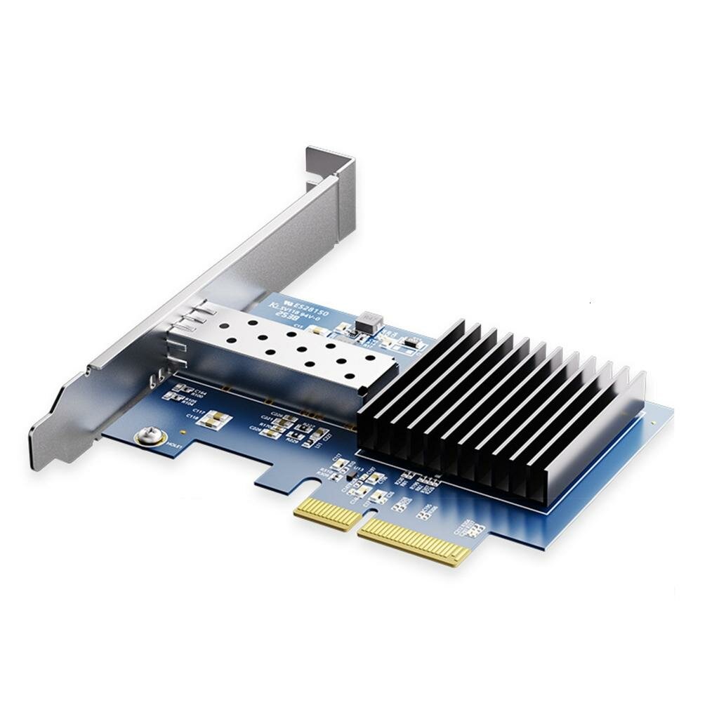 Сетевой адаптер PCIExpress PCIE3.0 10 Гбит/с Opt, металлический радиатор для центра обработки данных
