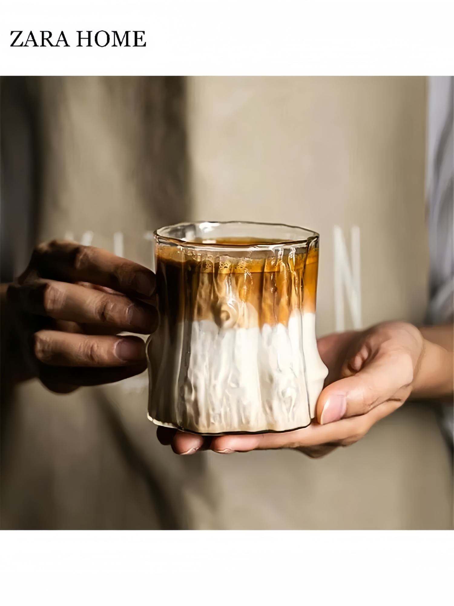 Стакан ZARA HOME "Стакан", граненый, для горячих напитков, 300мл